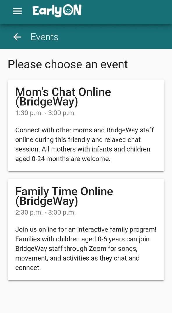 Guide to accessing EarlyON programs - peelregion.ca