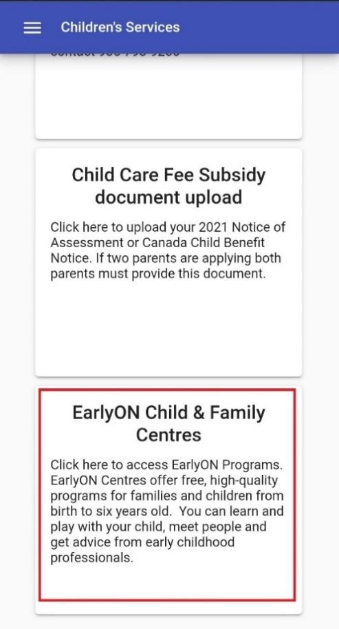 Guide to accessing EarlyON programs - peelregion.ca